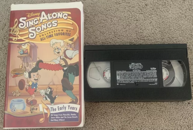 Disney Sing Along Songs Sing Along Songs The Early Years Vhs 1997