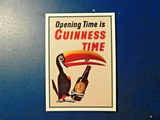 TOUCAN OPENING TIME is Guinness Time Advert Robert Opie P/cc 1990 £3.79 ...