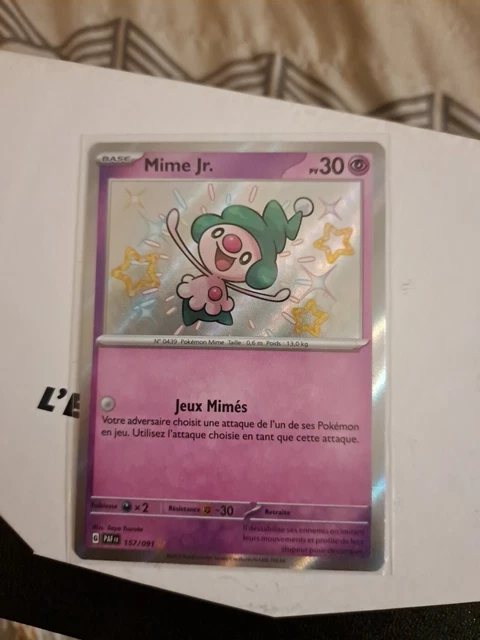 CARTE POKÉMON MIME Jr. 157/091 EV4.5 Destinées de Paldea EUR 4,00 ...