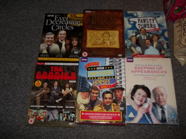 CLASSIC BBC COMEDY Boxset DVD Bundle X6 (Blackadder, Fawlty Towers, The ...