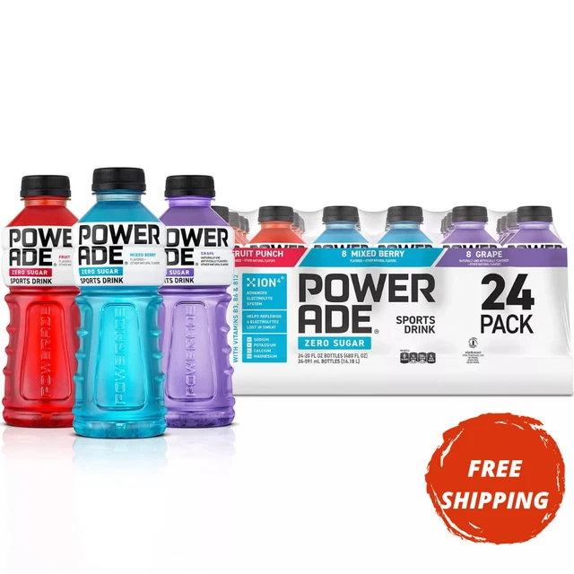 POWERADE ZERO SPORTS Drink Variety Pack (20 fl oz. 24 pk) Travel ...