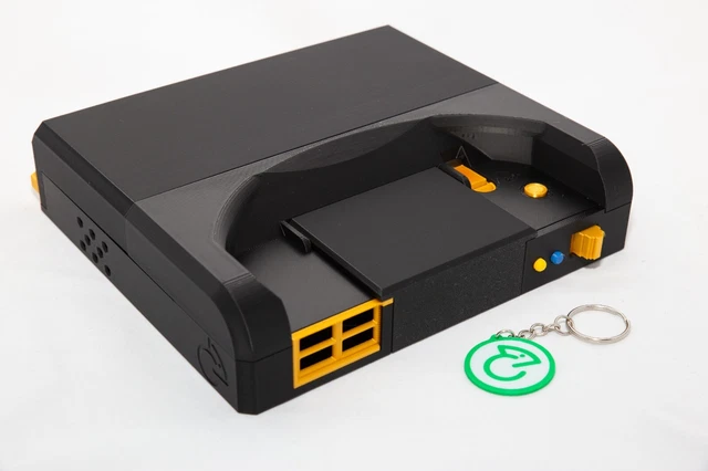 3D PRINTED CASE for MiSTer Multisystem FPGA Retro Console (Black/Gold ...