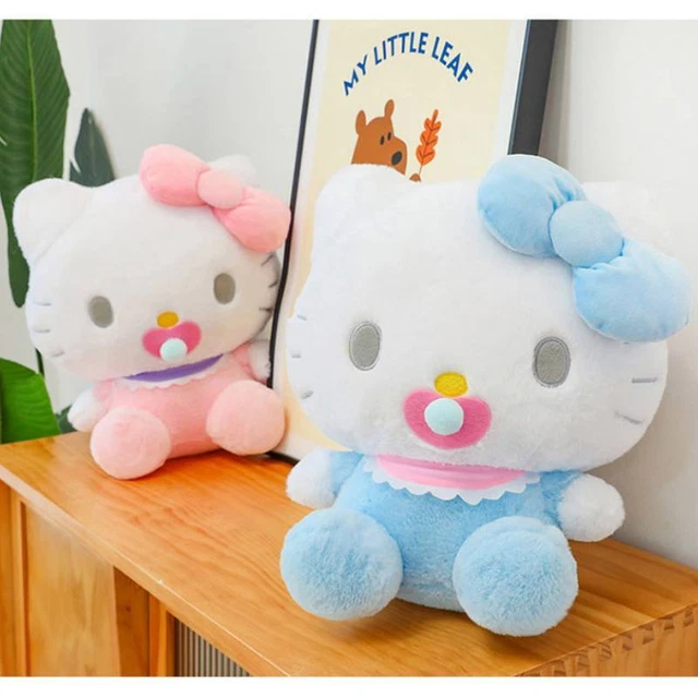 ADORABLE PACIFIER HELLO Kitty Cat Stuffed Animal Doll Pillow Girl Gift ...