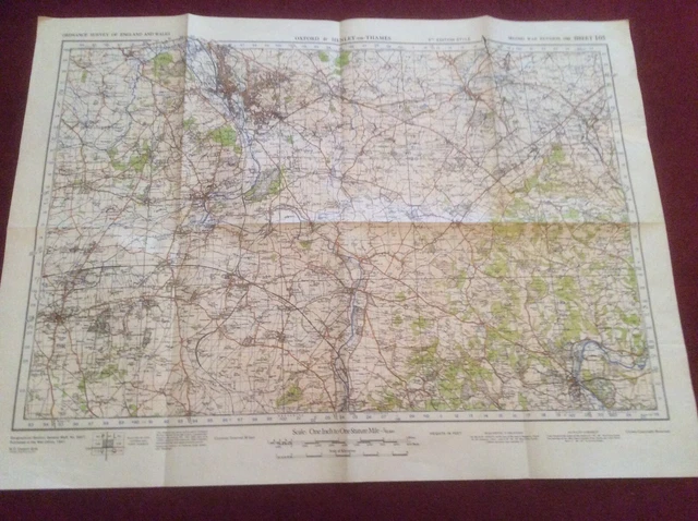 WW2 1940 BRITISH Military Map Oxford & Henley-on-Thames - Sheet 105 ...