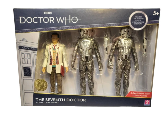 BBC DR WHO The Seventh Doctor Collector Figure Set Cyberleader ...