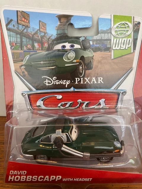 MATTEL DISNEY PIXAR Cars Wgp David Hobbscapp With Headset Jaguar Xke B9 ...