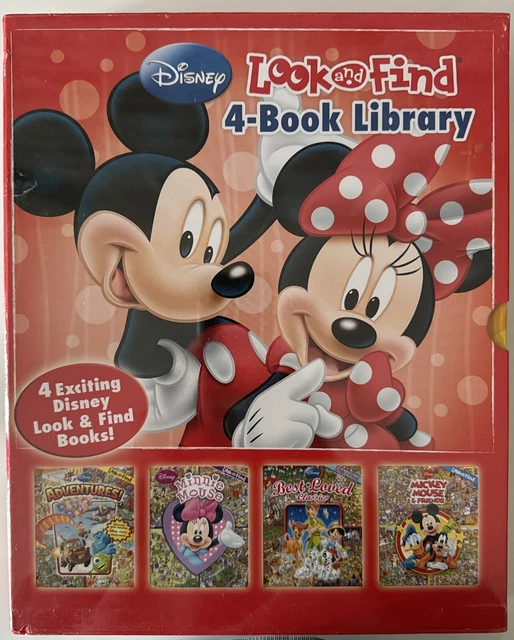 DISNEY LOOK AND Find Mickey & Minnie Mouse 4 Book Box Set Brand New ...