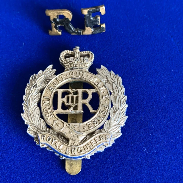 BRITISH ARMY ROYAL Engineers Cap Badge And Shoulder Title £10.07 ...
