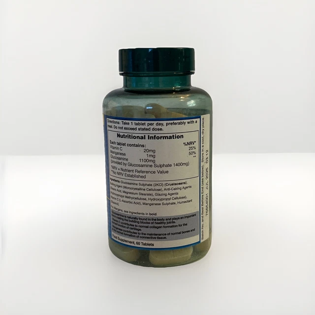 GLUCOSAMINE SULPHATE MAX Strength 1400mg With Vitamin C 60 Tablets £4. ...