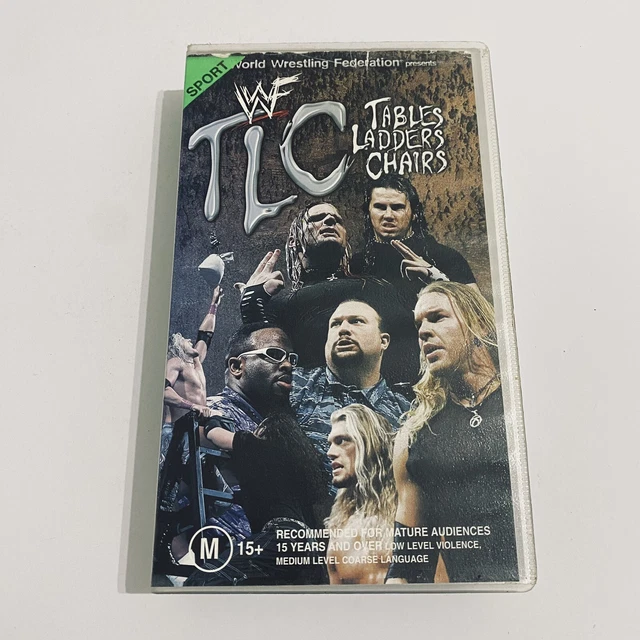 RARE WWF TLC VHS 2000 Tables Ladders Chairs Ex Rental Wrestling VHS ...