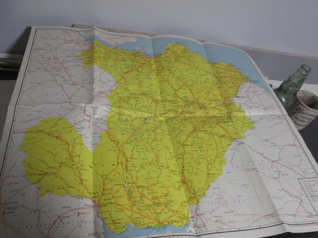 ROAD MAP OF Edinburgh &the Borderland sheet map (6 mile squares) Date ...