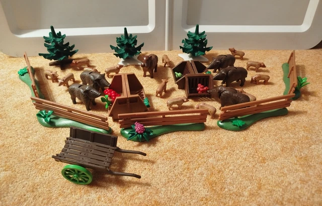 PLAYMOBIL WILDTIERE WALD Konvolut Wildschweine Frischling Bache Keiler ...