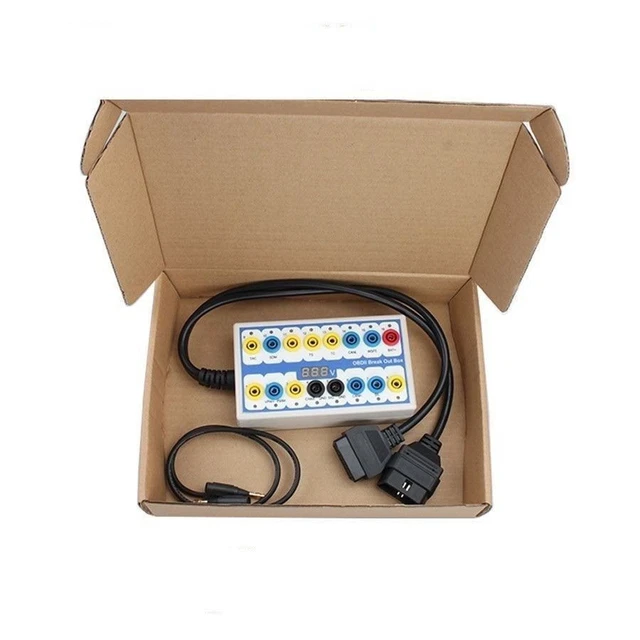 OBD BREAKOUT BOX 16 Pin Mit Spannungswarnung Und Obd-Port Selbsttest ...