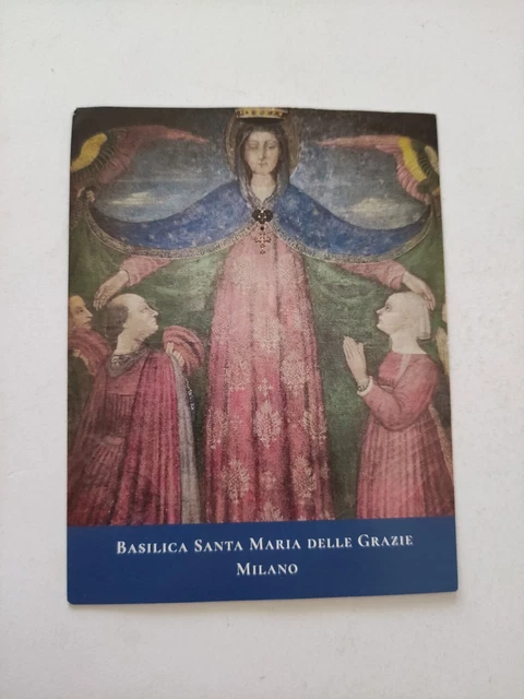 SANTA MARIA DELLE grazie con preghiera di Sant'Ambrogio santino holy ...