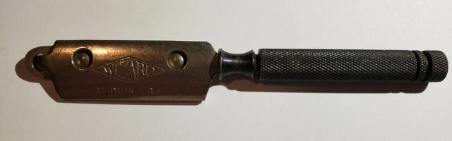 VINTAGE WIZARD Safety Razor Blade Sharpener/Stropper $12.99 - PicClick