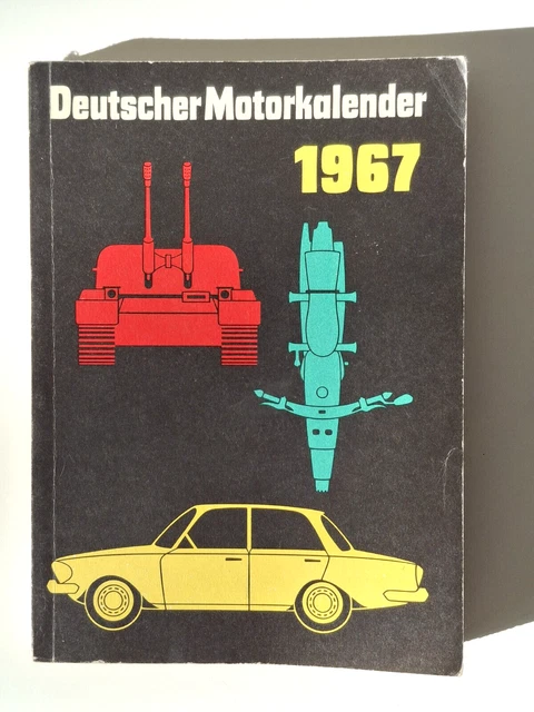 MOTORKALENDER DER DDR 1967 Panzer Wartburg Oldtimer Auto-Union ...