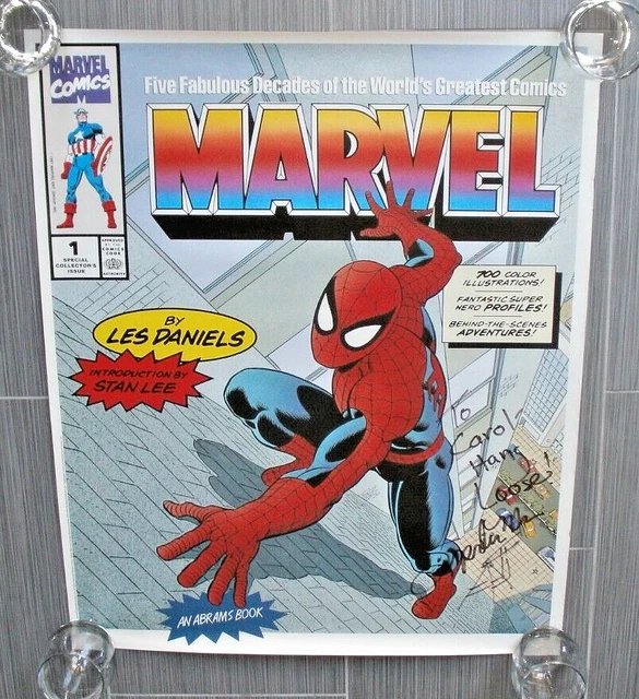 1991 MARVEL SPIDER-MAN Les Daniels Five Fabulous Decades Poster ...