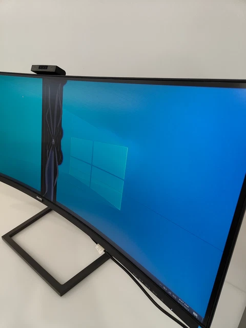 PHILIPS BRILLIANCE 499P9H 49" SuperWide Curved Monitor, Dual QHD ...