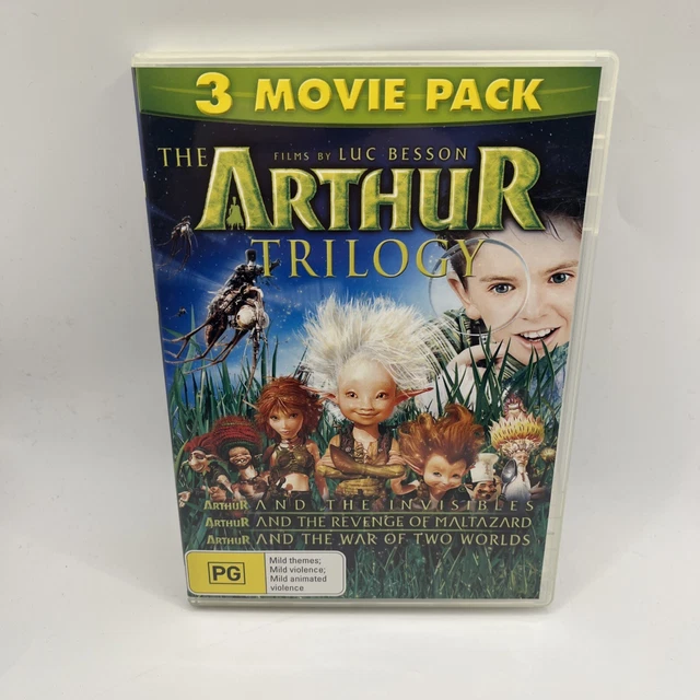 THE ARTHUR TRILOGY (DVD, 2012) David Bowie Region 4 Adventure Family ...