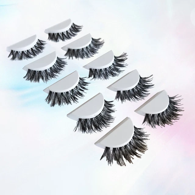 5 PAIRS NATURAL Cross Fake Eyelashes Dense Lashes for Daily Makeup $16. ...