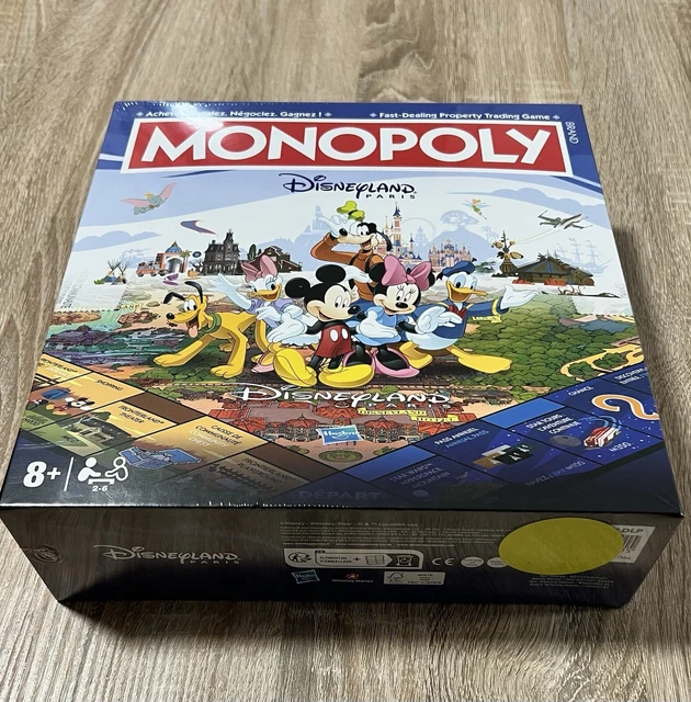 DISNEYLAND PARIS MONOPOLY mit Schloss Disney Board Spiel NEU+OVP EUR ...