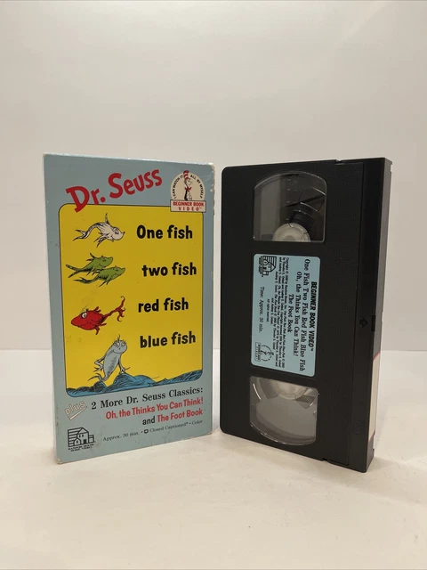 DR. SEUSS ONE Fish Two Fish Red Fish Blue Fish VHS Tape Used £4.58 ...
