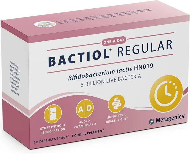 METAGENICS BACTIOL REGULAR High-Strength Bifidobacterium Lactis HN019 5 ...