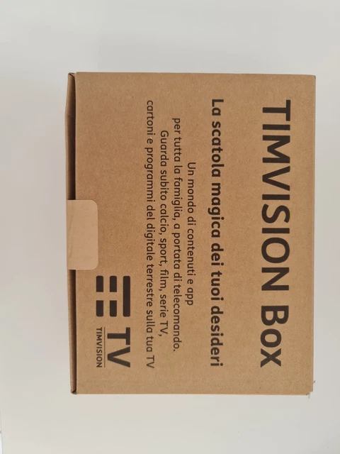 DECODER TIM BOX Ricevitore Digitale Terrestre Dvb-T2 Tim Vision Android ...
