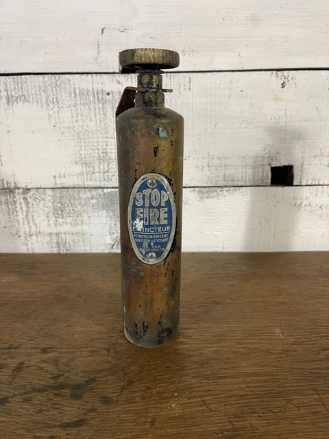 ANCIEN EXTINCTEUR DE VOITURE STOP FIRE EUR 10,00 - PicClick FR