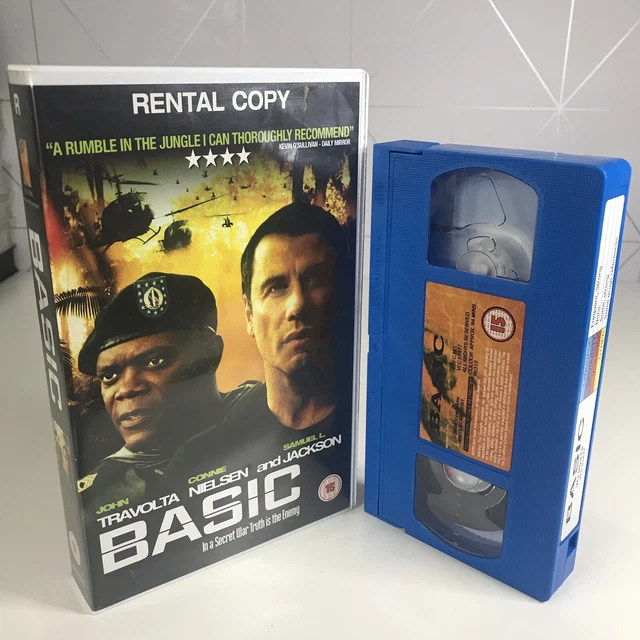 BASIC VHS VIDEO Tape Big Box Rental Version - John Travolta Samuel L ...