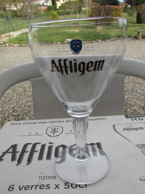 LOT DE 6 verres à bière Affligem 50cl dans leur carton d'origine EUR 15,00 - PicClick FR