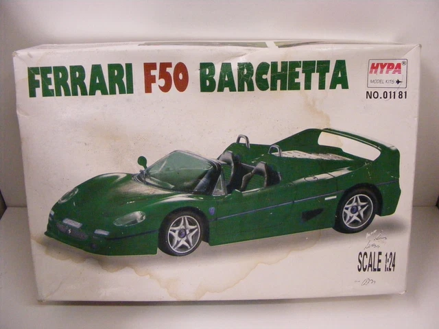 HYPA FERRARI F50 Barchetta 1/24 Model car Kit 01181 incl Electric Motor ...