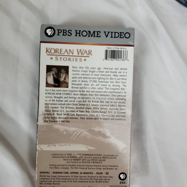 KOREAN WAR STORIES PBS Home Video VHS Tape Walter Cronkite Sealed New $21.43 - PicClick CA