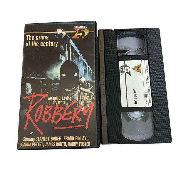ROBBERY UK VHS Video 1986 Stanley Baker Frank Finlay Barry Foster ...