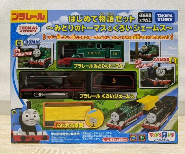 THOMAS & FRIENDS TOMY Plarail Trackmaster Green Thomas LBSC 70 & Black ...