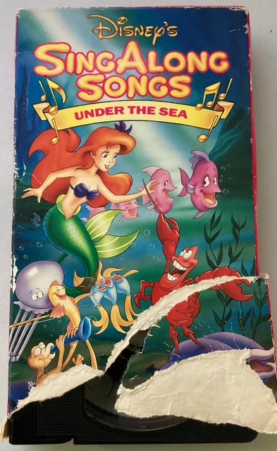 DISNEY SING ALONG Songs - The Little Mermaid: Under the Sea VHS 1990 ...