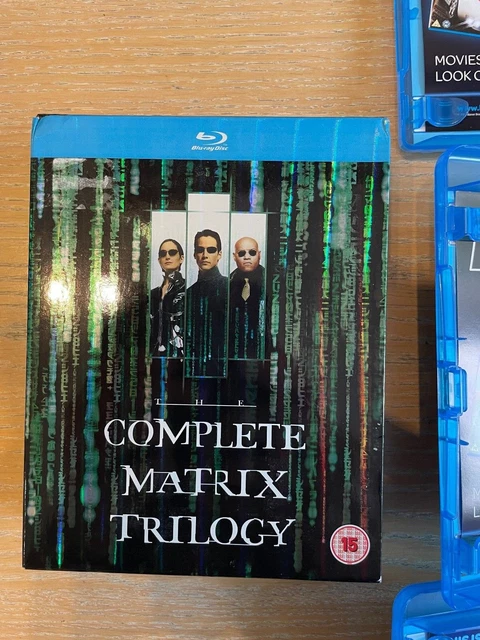 THE COMPLETE MATRIX Trilogy (Blu-Ray) Keanu Reeves, Laurence Fishburne ...