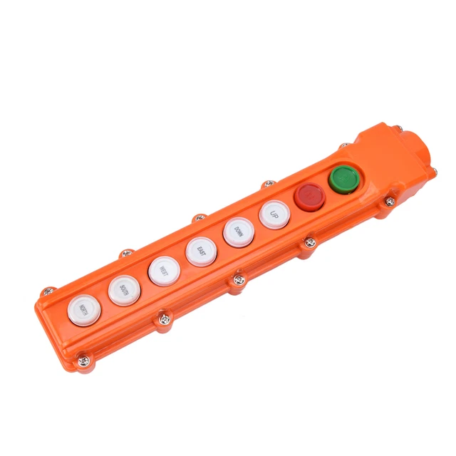 CRANE REMOTE CONTROL Hoist Switch Push Button Box Controller 220V/500V ...