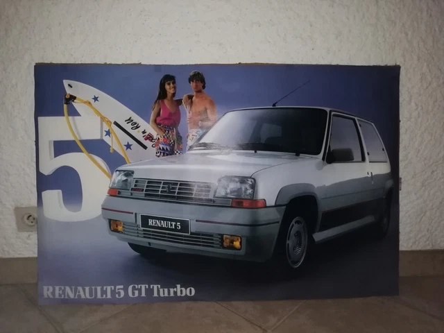 AFFICHE PUBLICITAIRE RENAULT R5 GT Turbo EUR 69,00 - PicClick FR