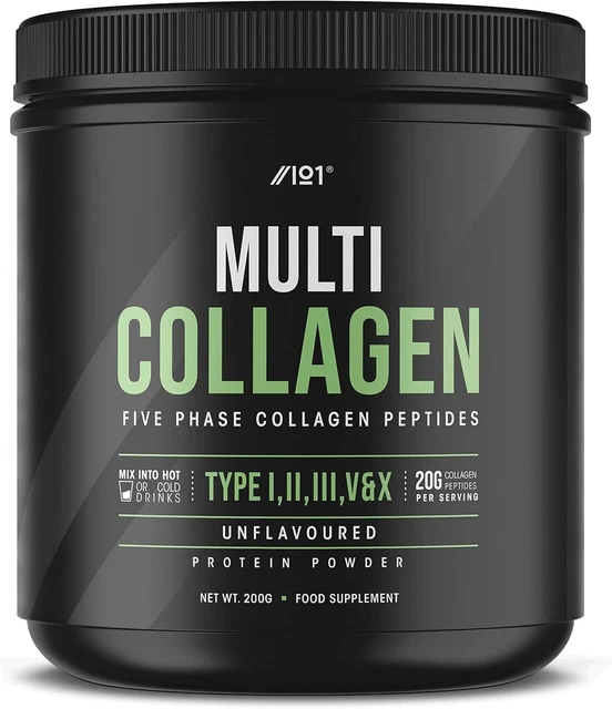 MULTI COLLAGEN PROTEIN Powder (200g) - Types I, II, III, V & X ...