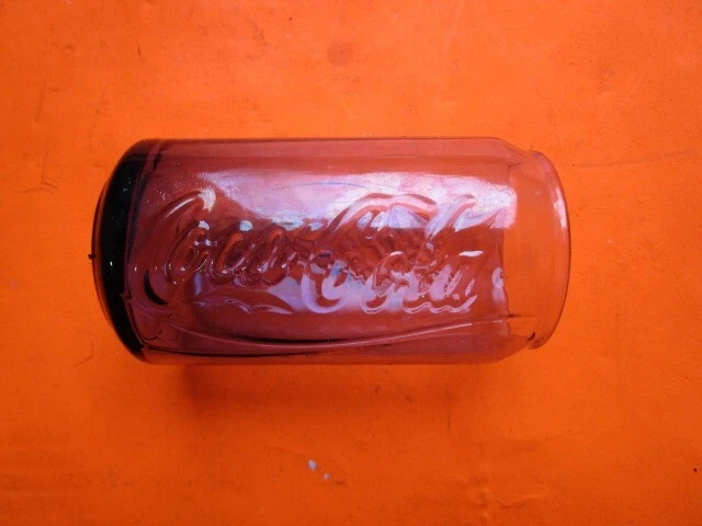 MCDONALDS SMOKEY BLUE Coca Cola can glass 2009 Height 122 X 69mm ...