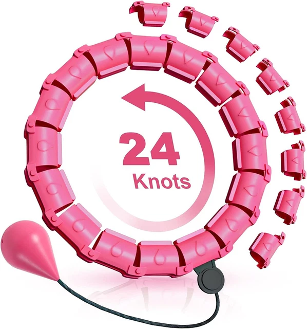 FITNESS SMART WEIGHTED Hula Hoop With Ball Detachable Knot Weight Loss ...
