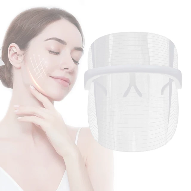 7 LED COLORS Light Photon Therapy Face Mask Facial Skin Rejuvenation ...