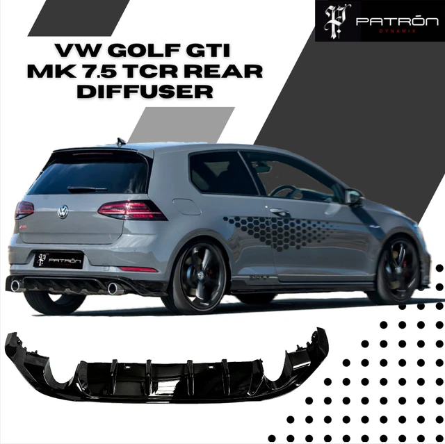 VW GOLF MK7.5 Gti TCR Rear Diffuser, Bumper Valance, Bodykit UK Stock £ ...
