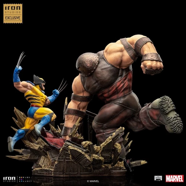 MARVEL X-MEN STATUE Wolverine Vs Juggernaut 1/10 Art Scale 30 Cm Iron ...