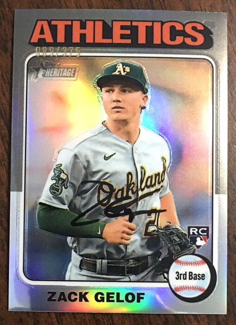 ZACK GELOF RC SP ARGENTO RIFRATTORE CROMATO #'d/375 ROOKIE 2024 TOPPS ...