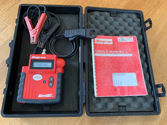 SNAP-ON TOOLS EECS304B1 Micro Vat w/ 1.30 Software, Amp Probe, Manual ...