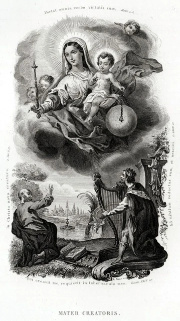 LITANIE LAURETANE: MATER Creatoris. Santissima Vergine Maria. Madonna ...