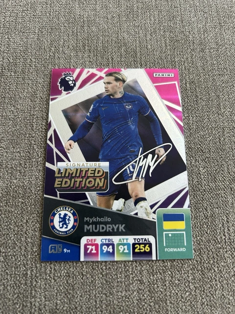 PANINI ADRENALYN XL 2025 Mykhailo Mudryk Signature Limited Edition £4. ...