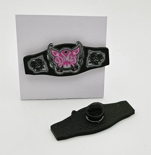 WWE DIVAS CHAMPIONSHIP Belt Logo 3D Print Pin Badge Wrestling Fan UK ...